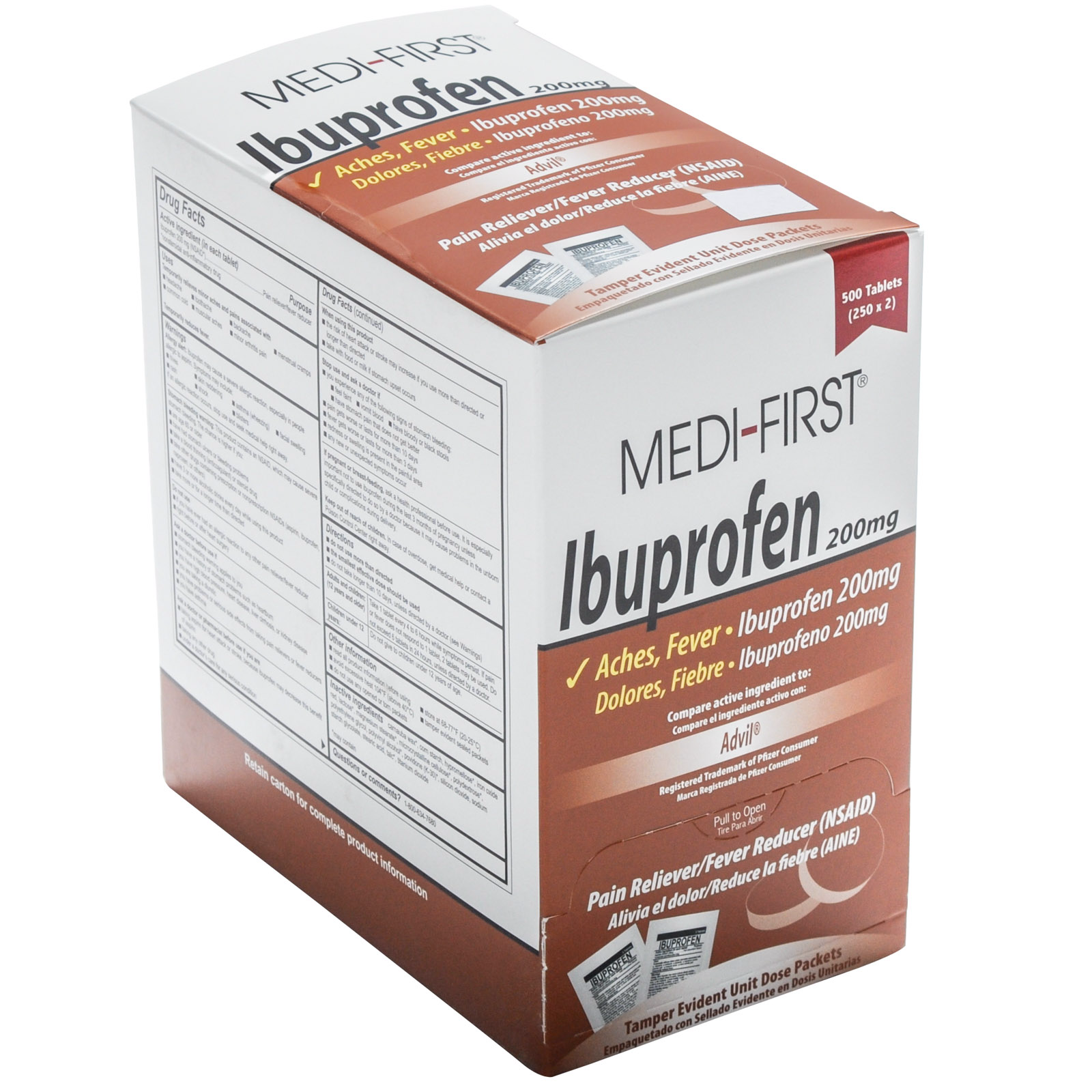 Medifirst Ibuprofen Tablets Packets | MFASCO Health & Safety