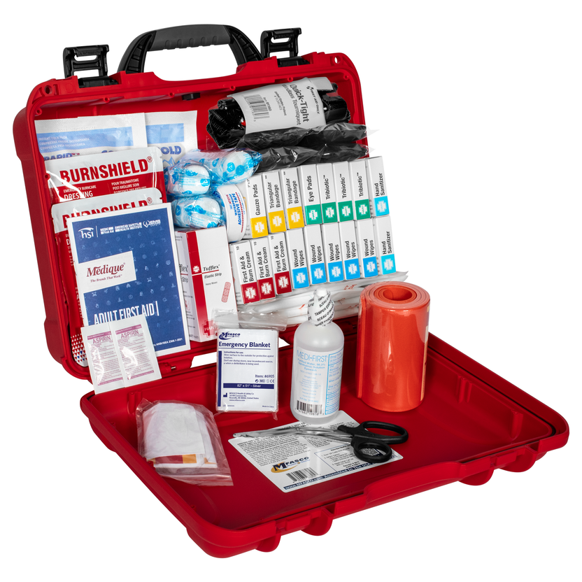 OSHA Class B First Aid Kit EM385-1-1 Waterproof Case | MFASCO Health ...