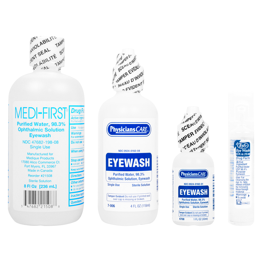 Eye Wash Single Use Bottle | MFASCO Health & Safety
